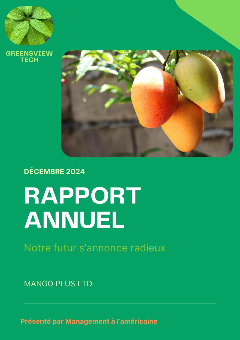 Rapport annuel Mango Plus | PDF to Flipbook
