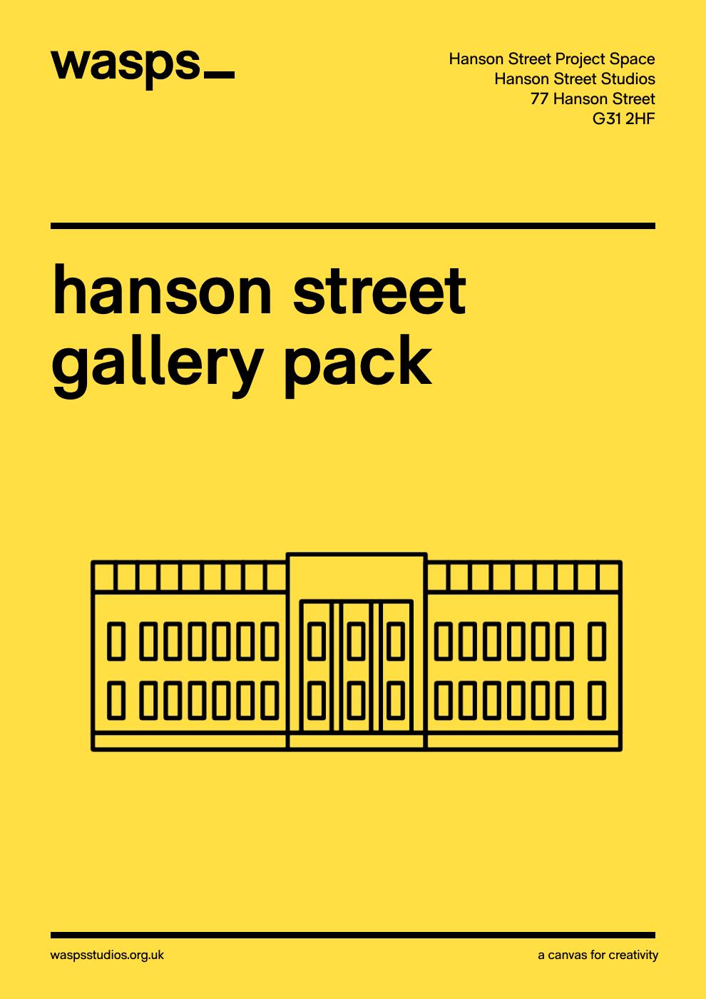 Hanson Street Project Space information pack