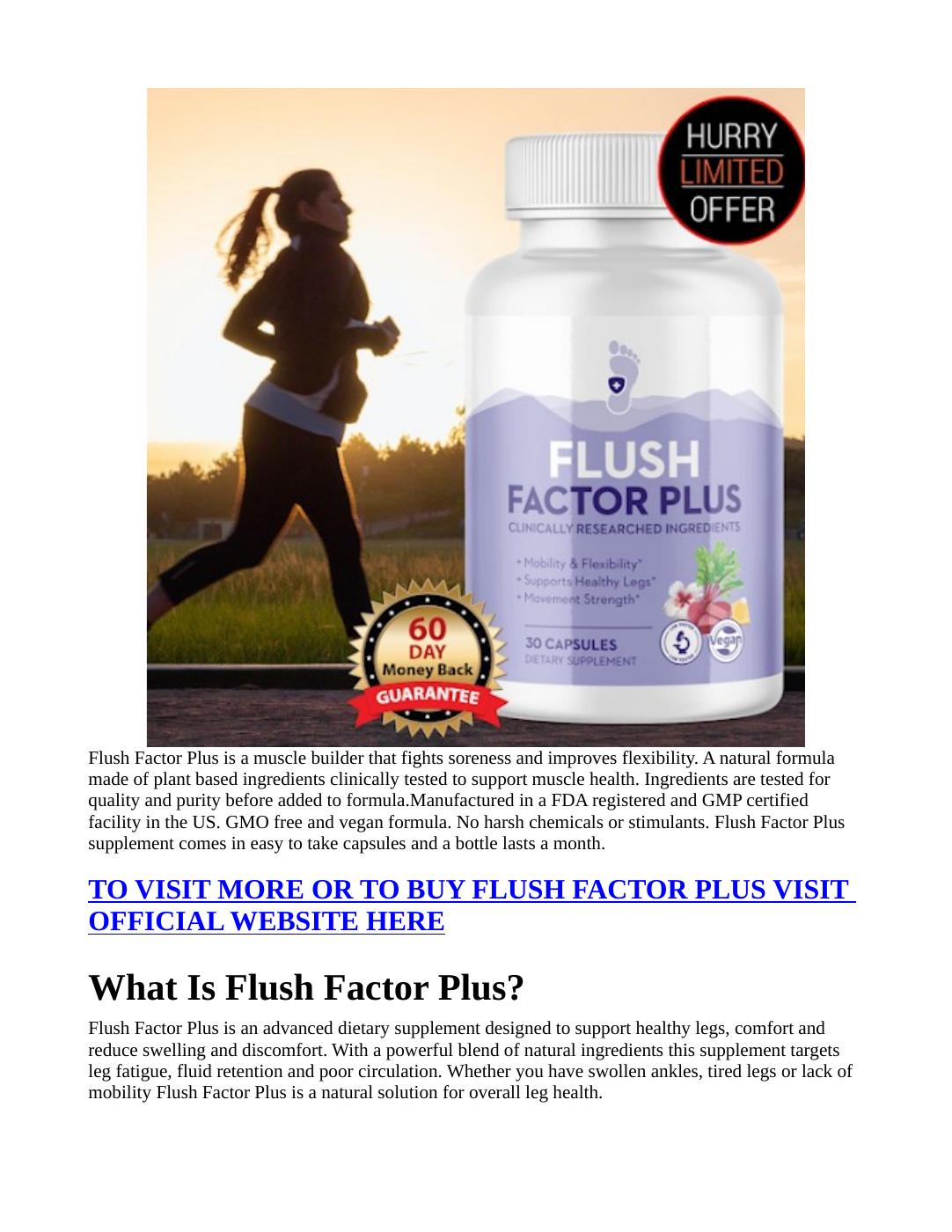 Flush Factor Plus (USER GUIDE) "STEP BY STEP INFO" HOW TO USE? READ ...