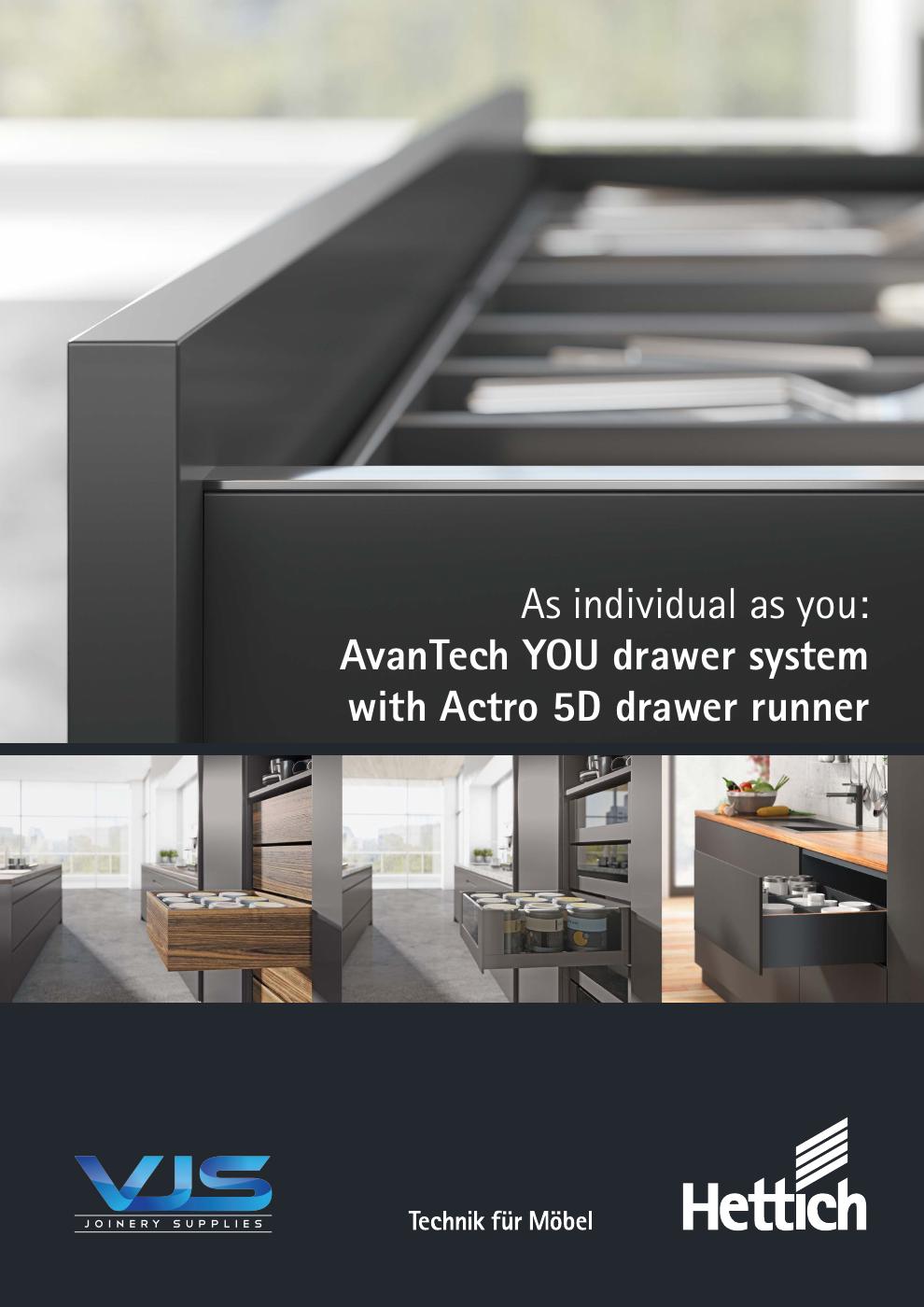 AvanTech YOU Drawer System with Actro 5D Drawer Runner