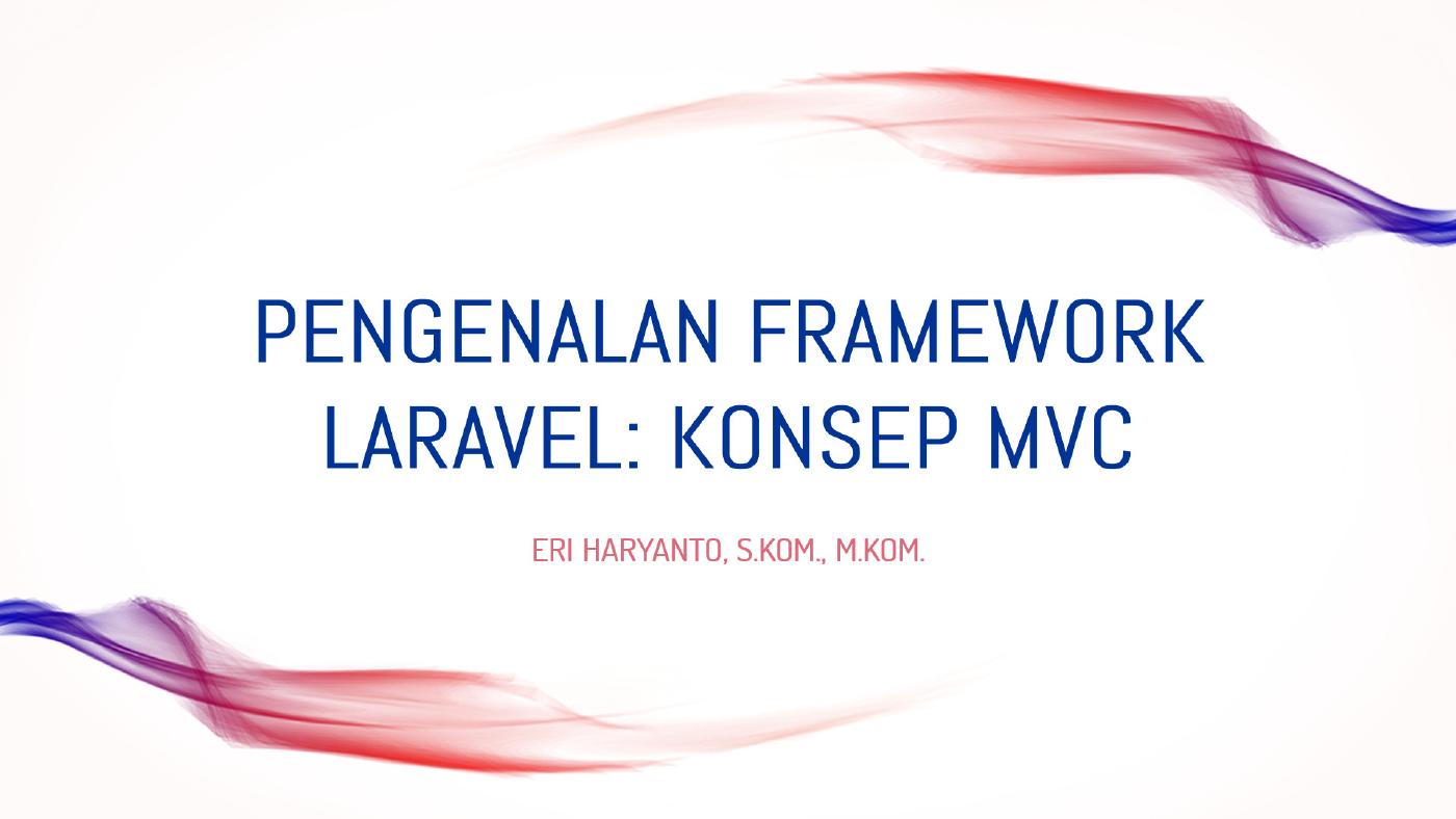 Pengenalan Framework Laravel | PDF to Flipbook