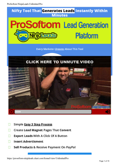 ProSoftom NinjaLeads Unlimited Pro