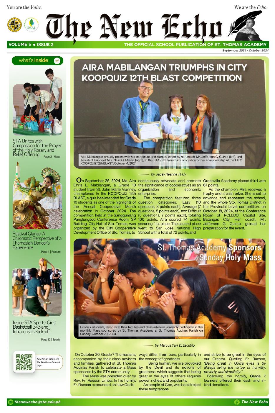 The New Echo's September-October Issue. | PDF to Flipbook