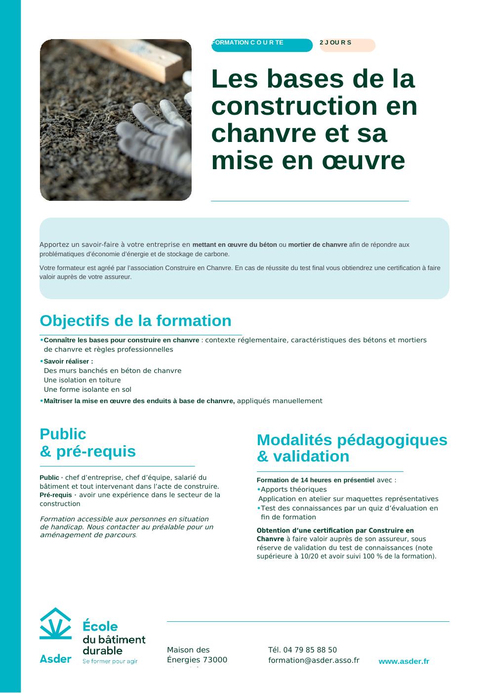 Les bases de la construction en chanvre et sa mise en oeuvre | PDF to Flipbook