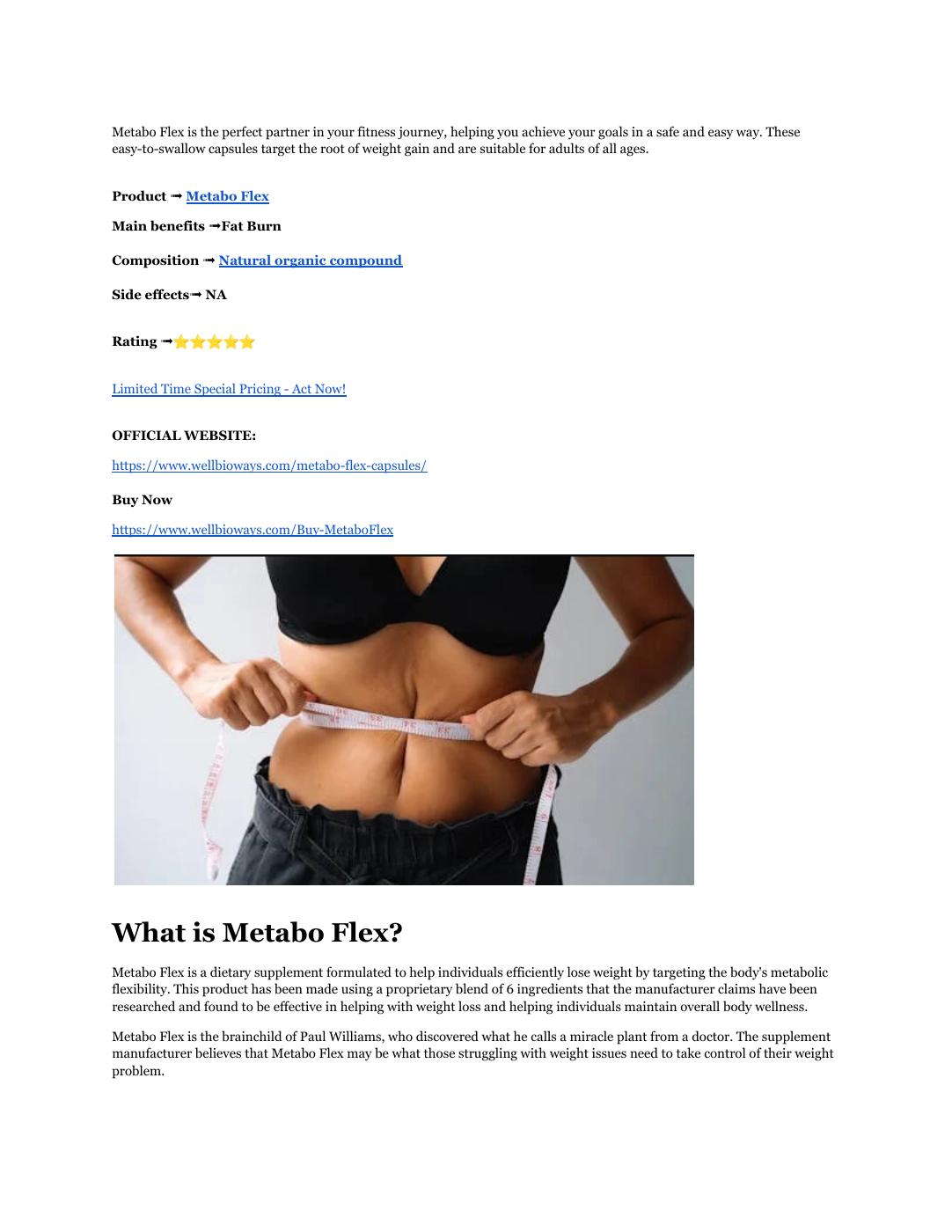 Metabo Flex Reviews (2025 Update) Is Official Website . | PDF to Flipbook