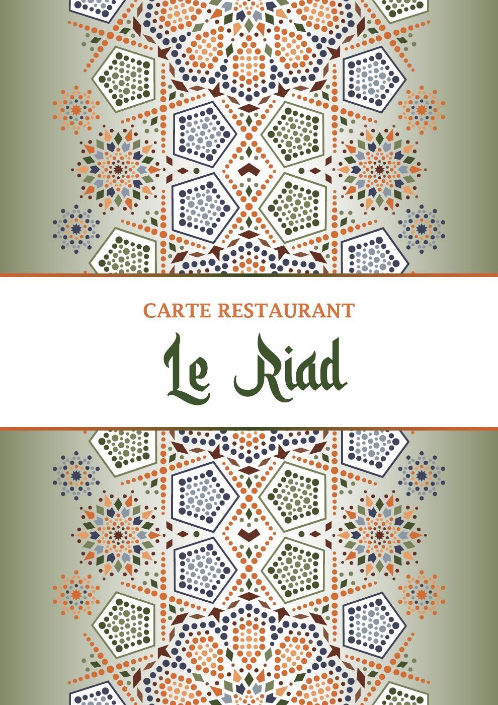 Menu LE RIAD | PDF to Flipbook