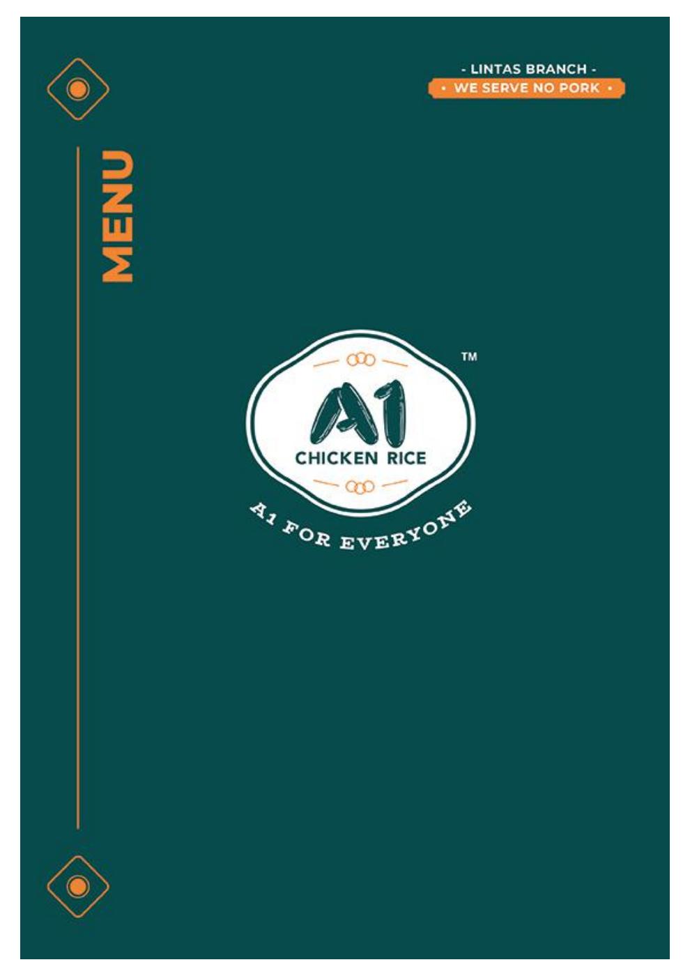 A1 Chicken Rice Menu | PDF to Flipbook