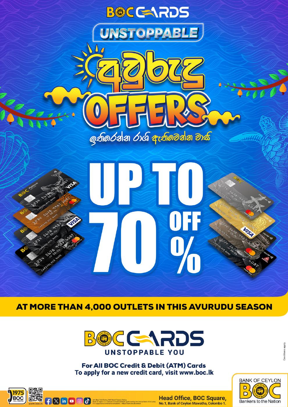 BOC Card Unstoppable Avrudu Offers 2025