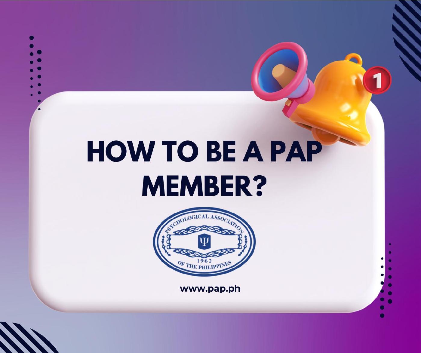 How to be a PAP member? | PDF to Flipbook