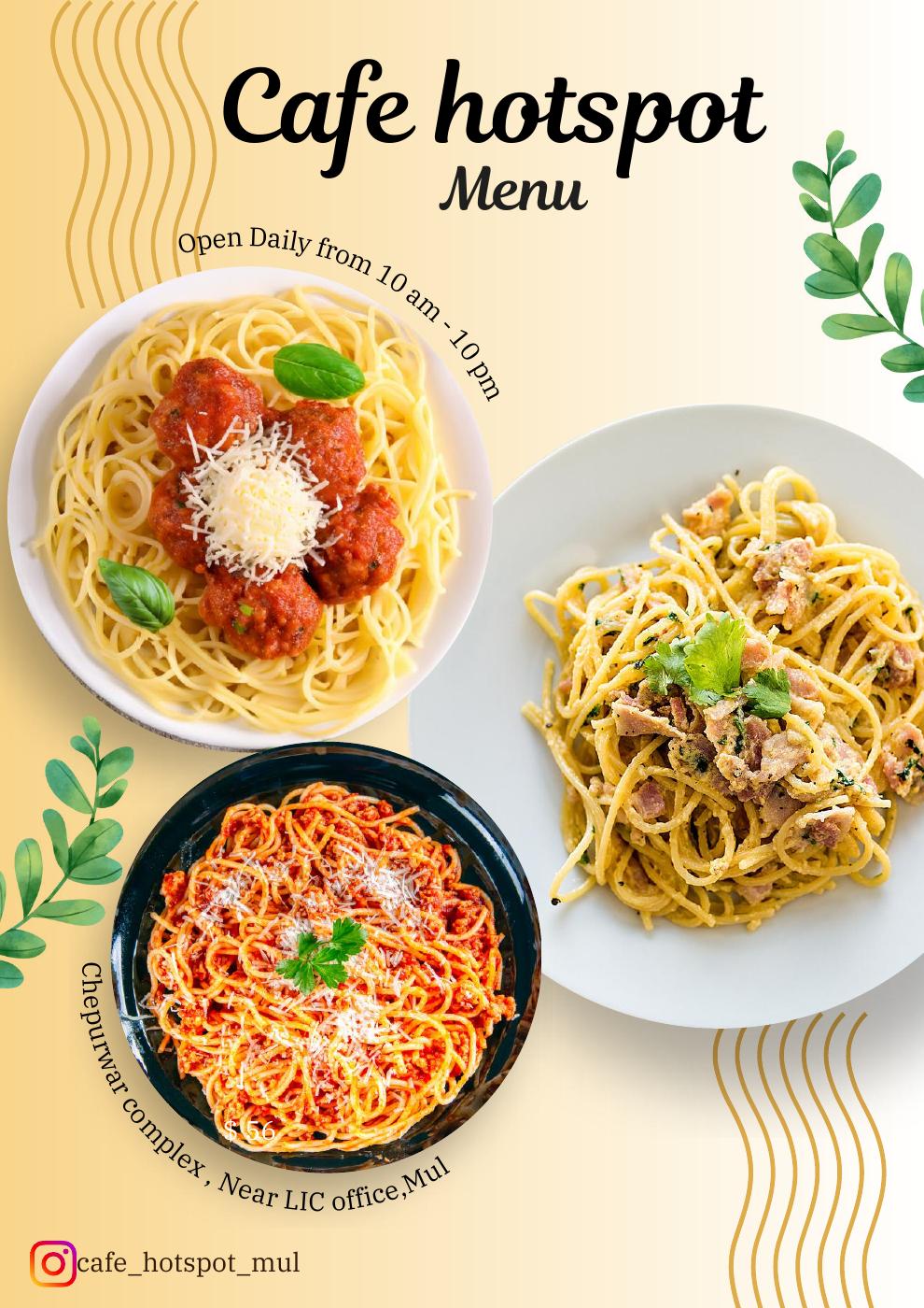 Cafe Hotspot Menu | PDF to Flipbook