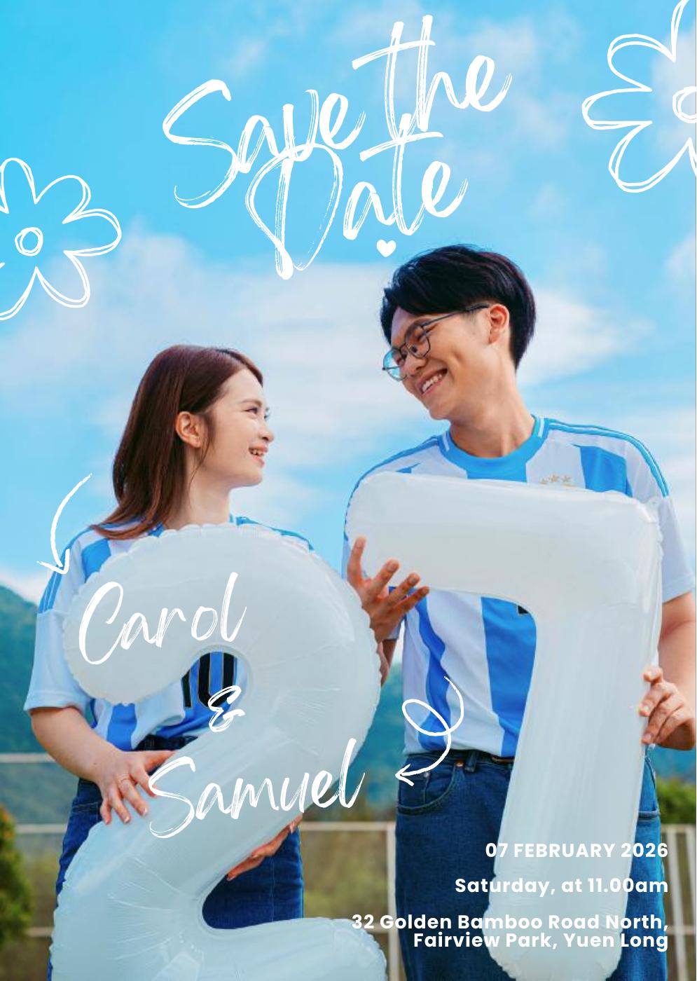 Carol & Samuel Wedding Invitation | PDF to Flipbook