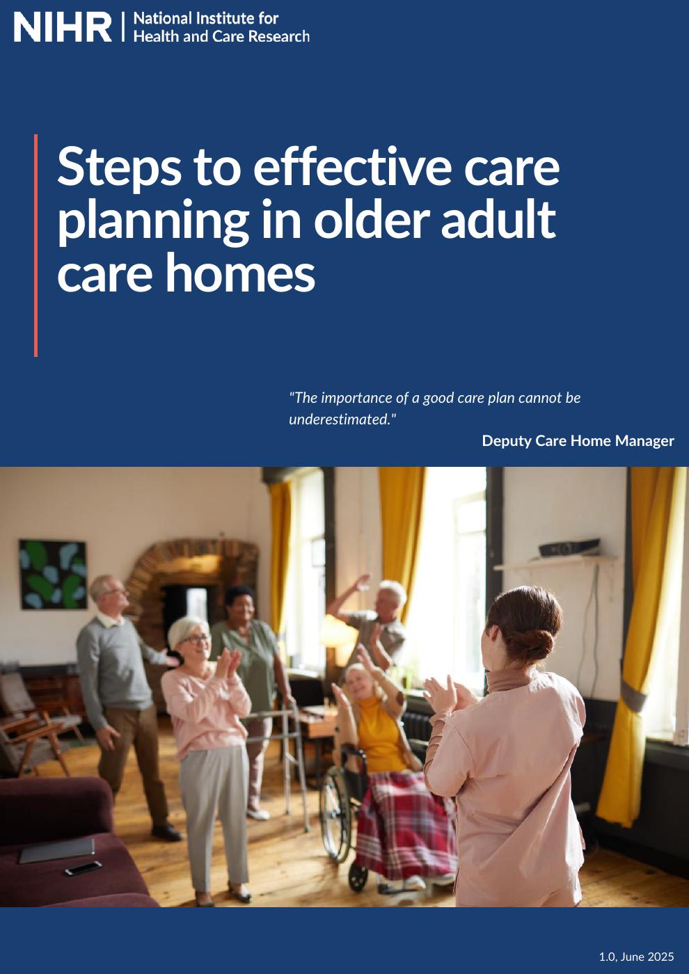 Steps to effective care planning in older adult care homes | PDF to ...