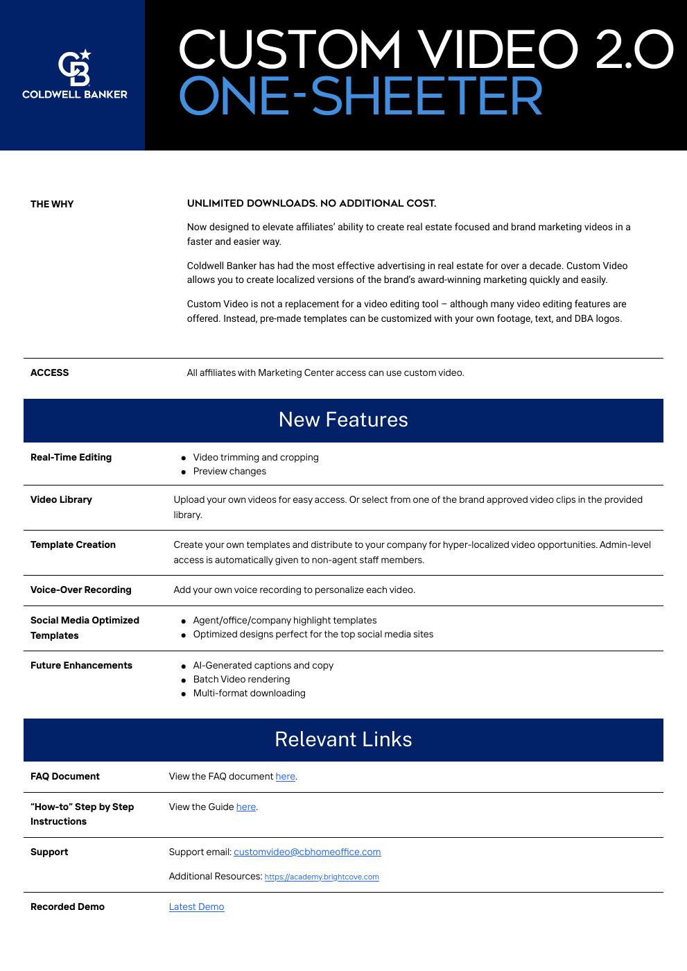 Video 2.0 One-Sheeter