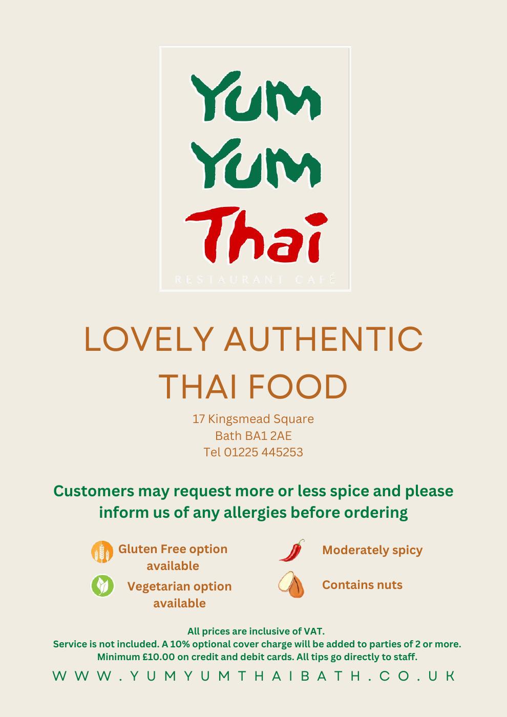 Yum Yum Thai Menu | PDF to Flipbook
