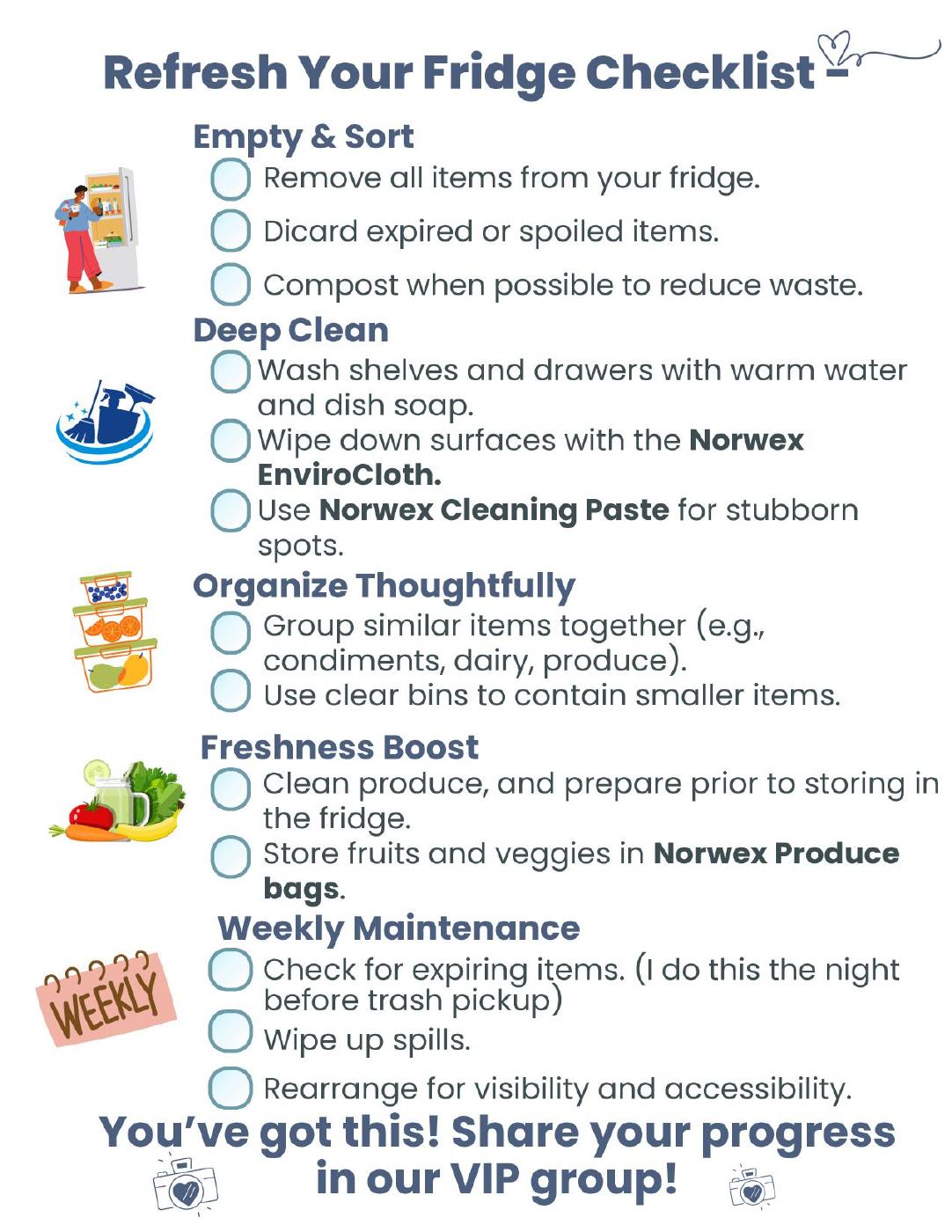 Refresh Your Fridge Checklist