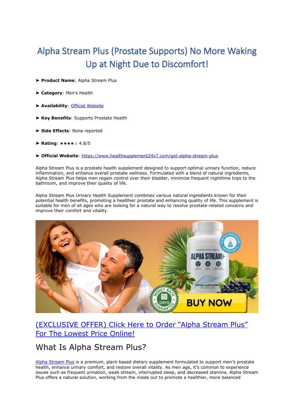 Alpha Stream Plus Reviews - Real Men, Real Results, But So Is the ...