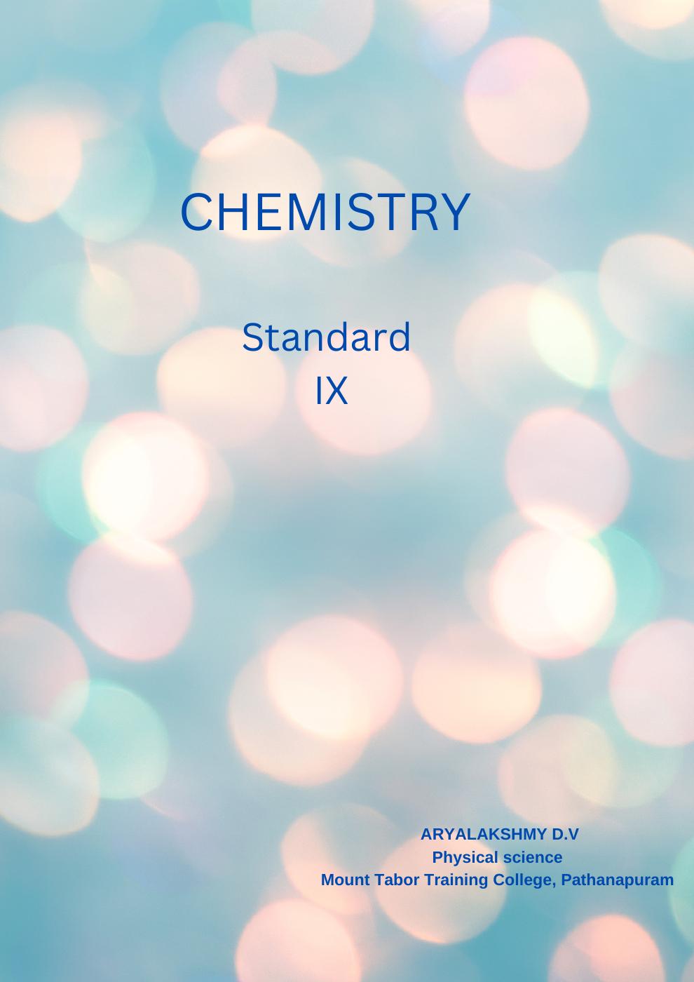 CHEMISTRY STANDARD | PDF to Flipbook