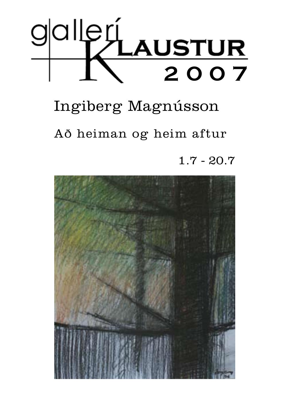 2007 Ingeberg Mangússon