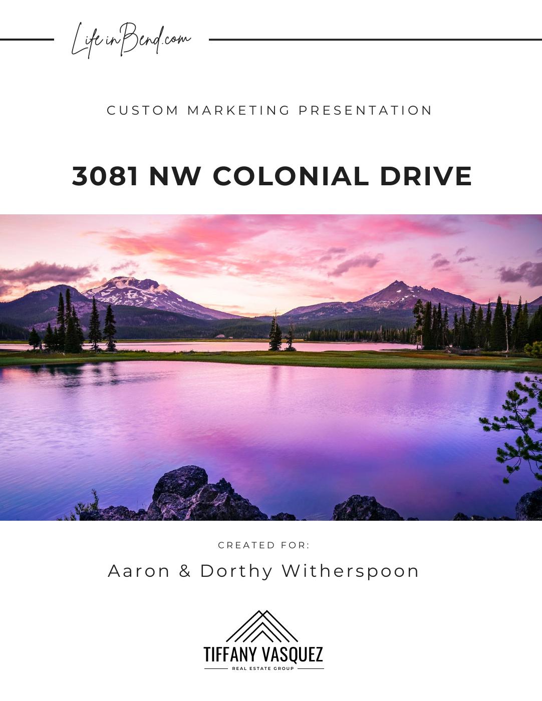 3081 NW Colonial Drive Listing Presentation