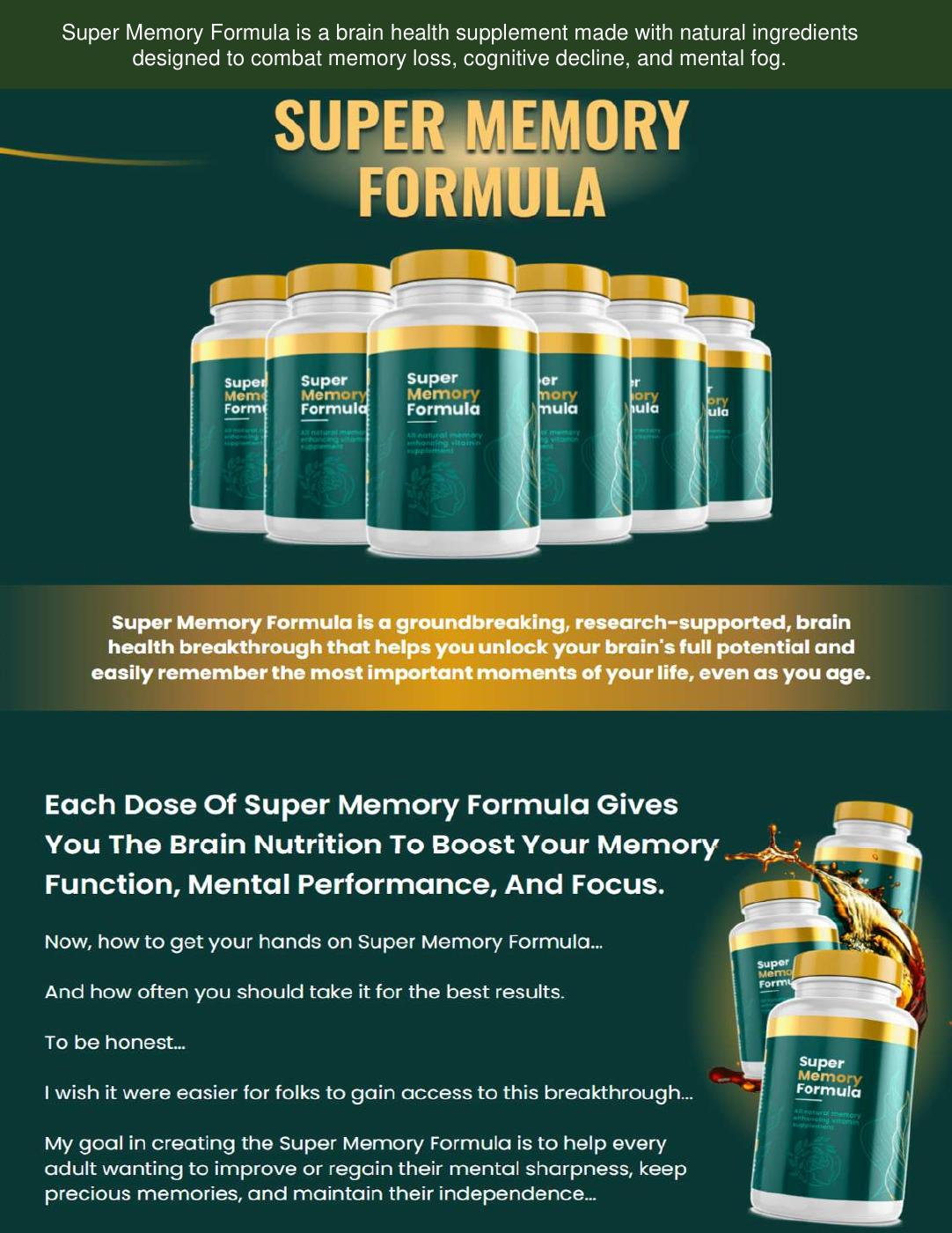 Super Memory Formula Reviews Consumer Reports