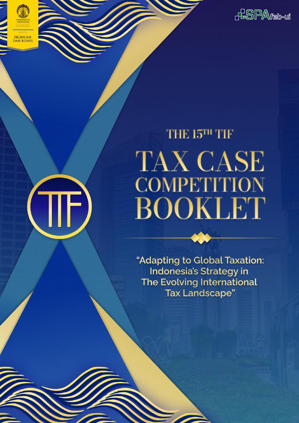 The 15th TIF Tax Case Competition Booklet | PDF to Flipbook