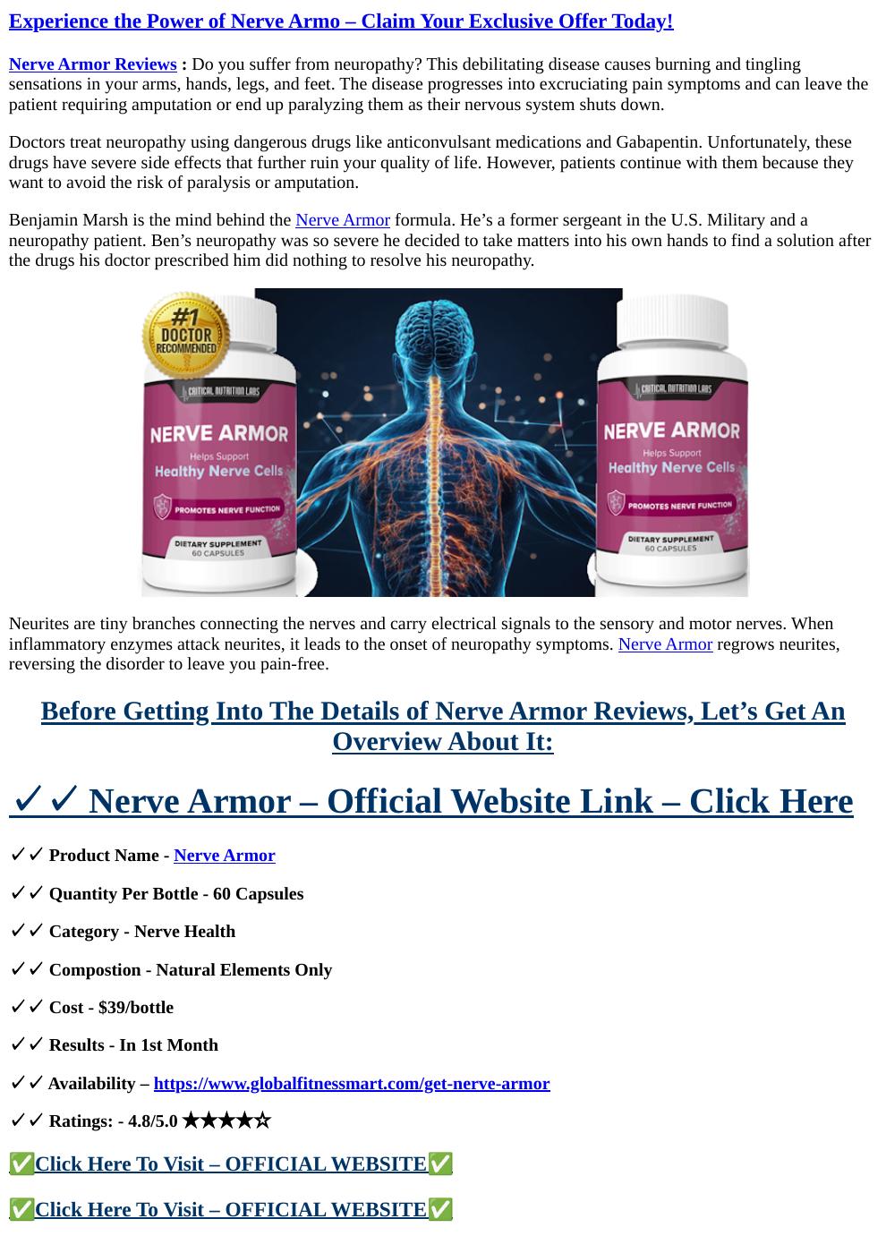 Nerve Armor |Nerve Health Support Formula| | PDF to Flipbook