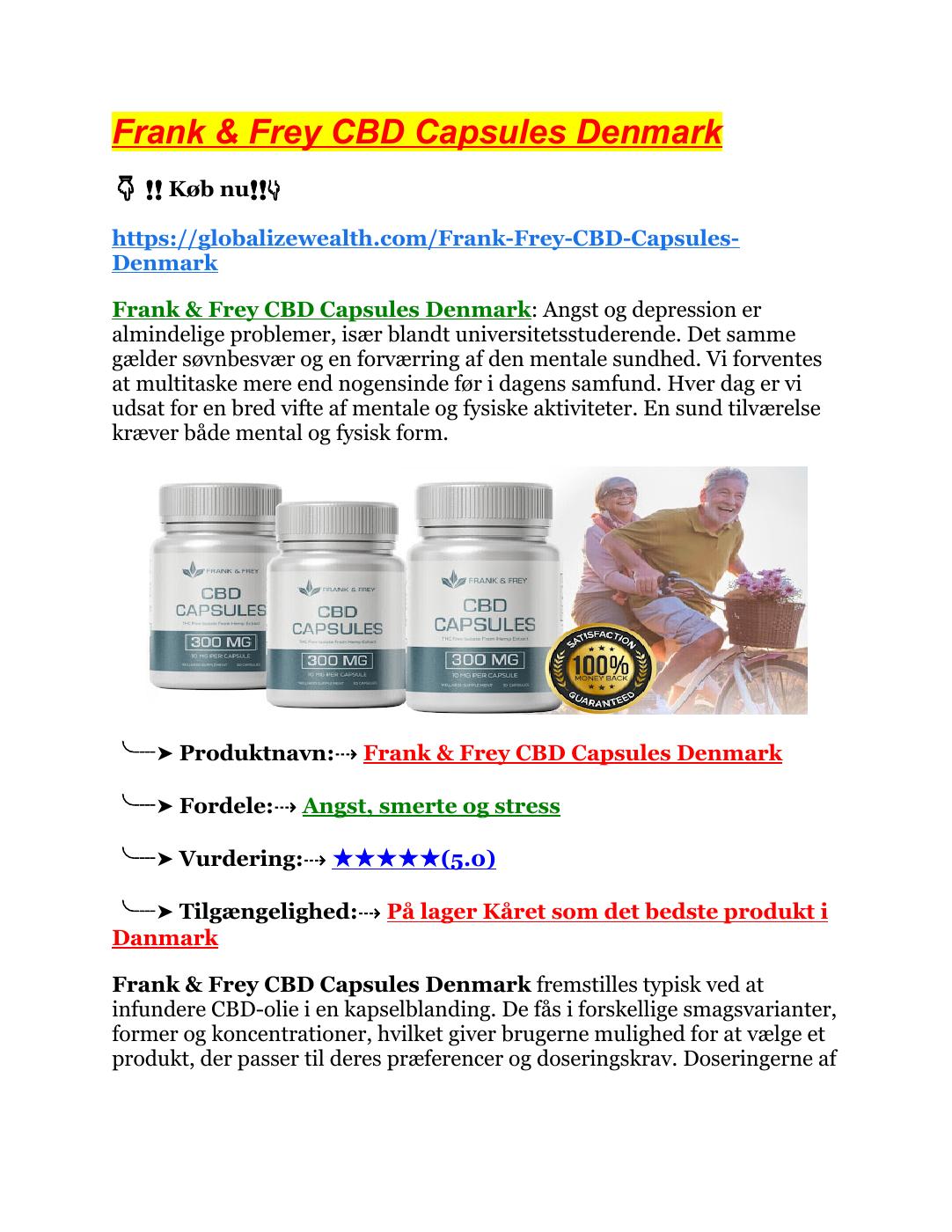 Frank & Frey CBD Capsules Denmark enefits & Hvor kan man købe | PDF to ...