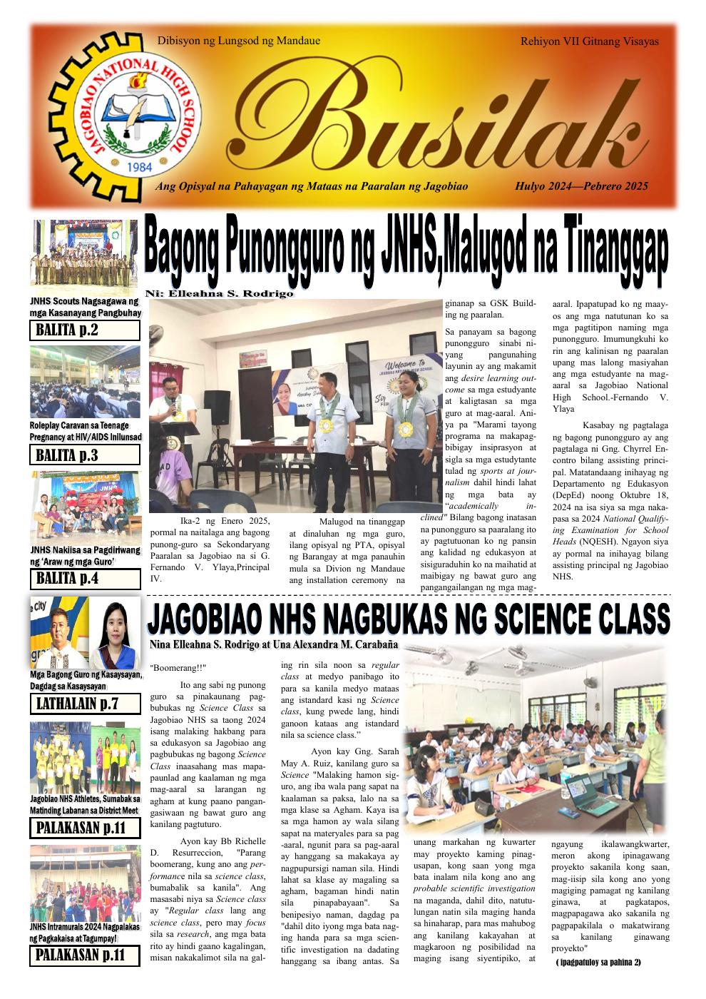 BUSILAK - FILIPINO TABLOID | PDF to Flipbook