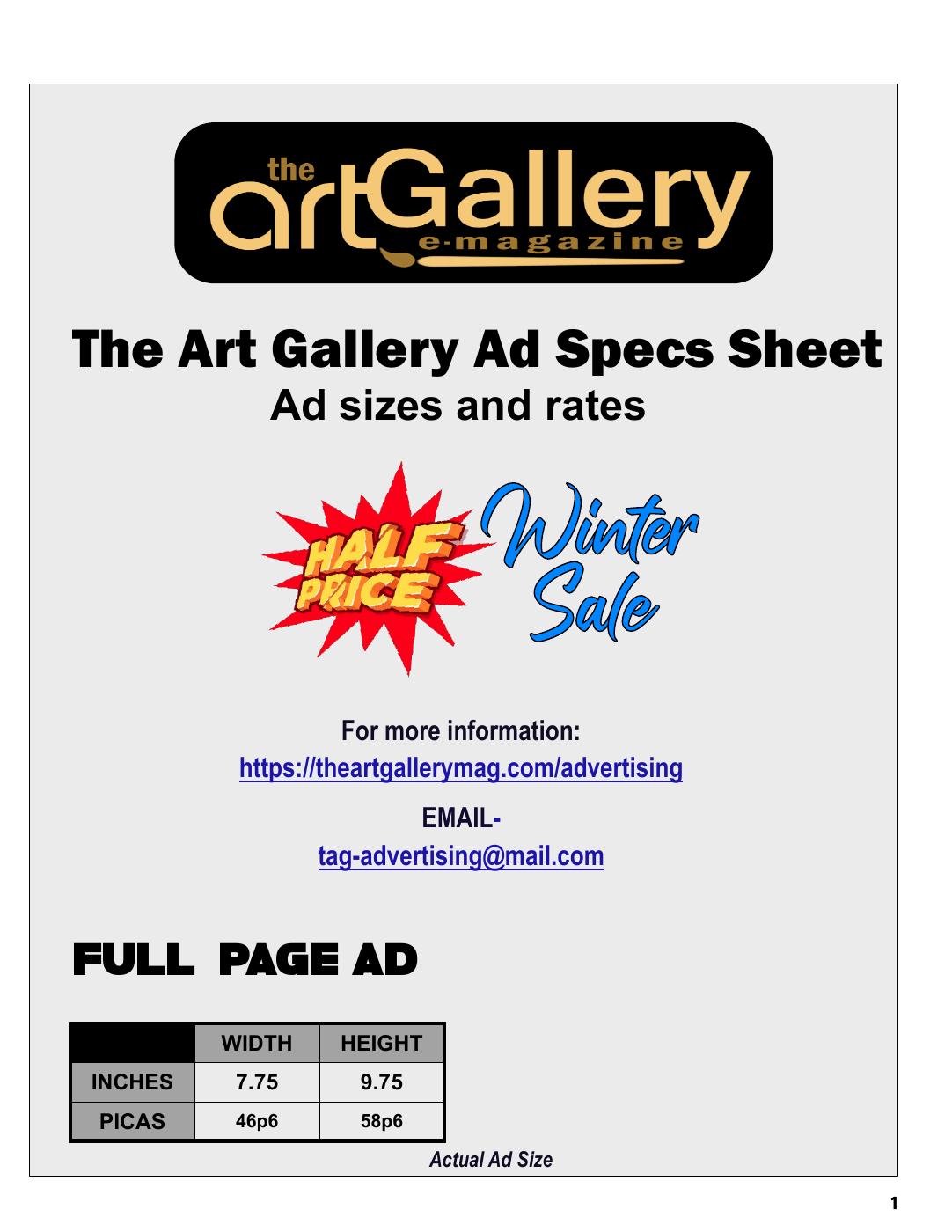 Ad Spec Sheet