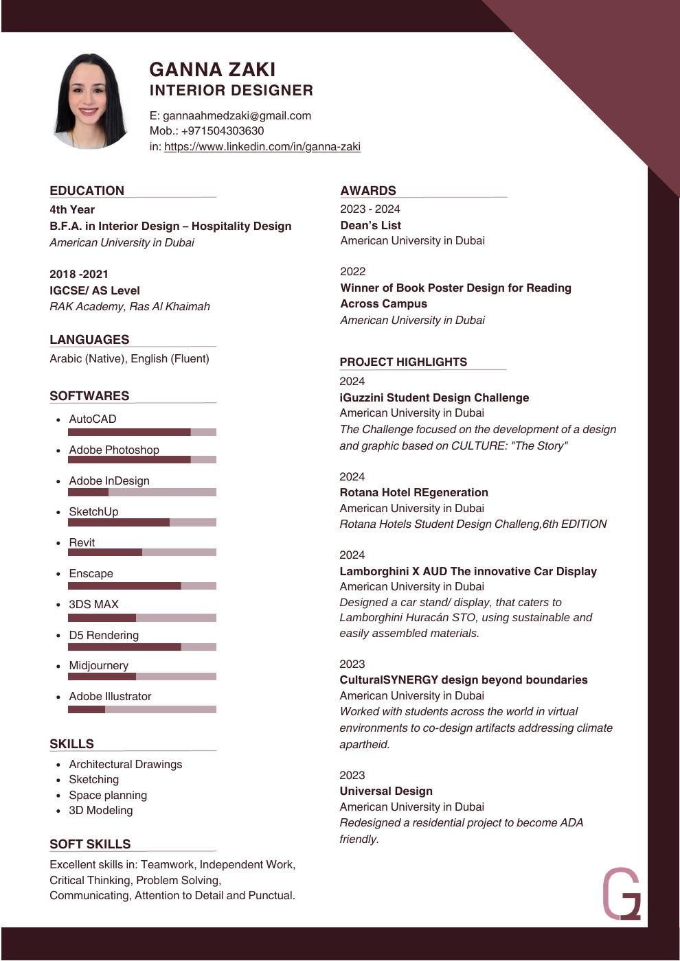 Ganna Zaki CV | PDF to Flipbook