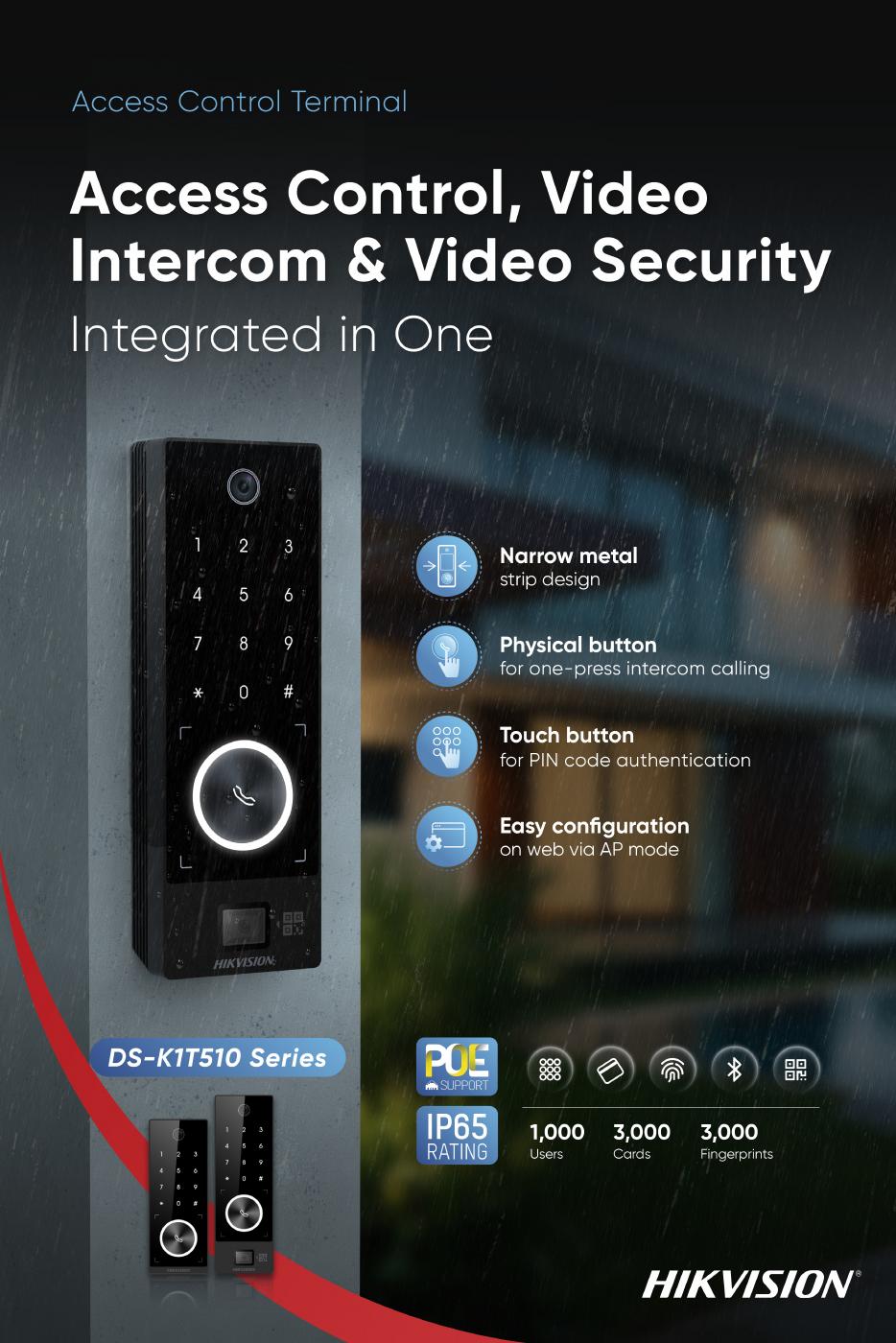 Poster - Access Control Terminal DS-K1T510 Series