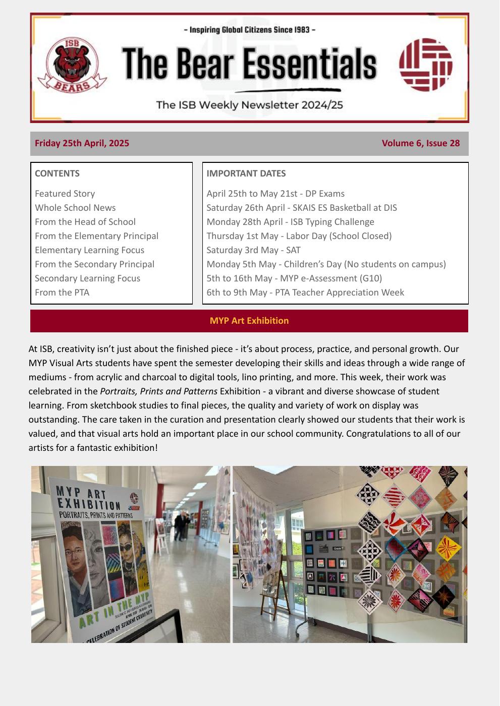 ISB Newsletter - Friday 25th April, 2025 | PDF to Flipbook