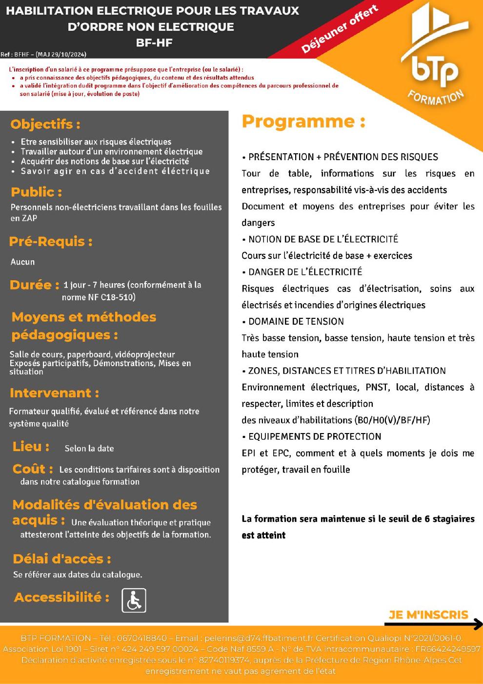 HABILITATION BF HF 2025