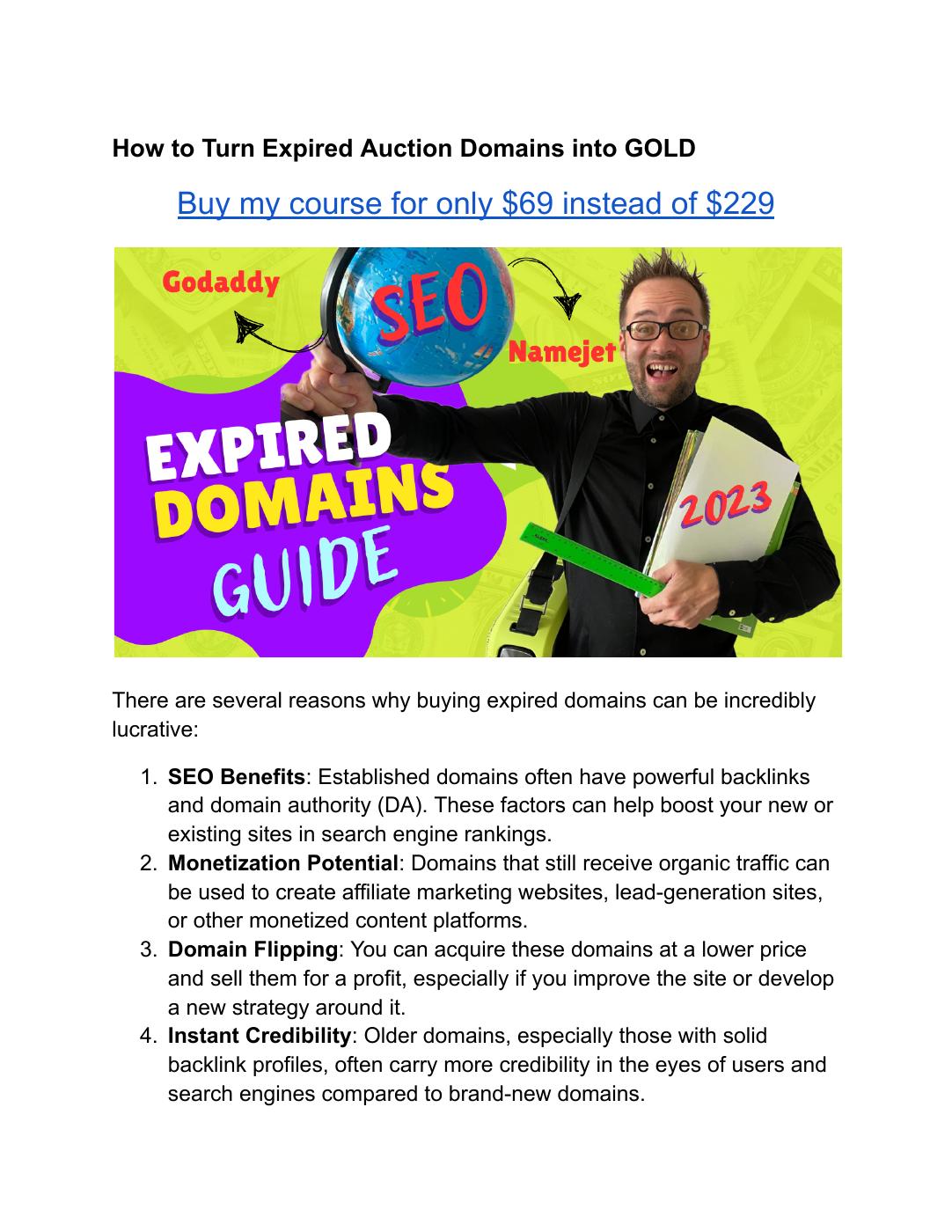 The ONLY Course on Expired Domains for SEO and Traffic | PDF to Flipbook