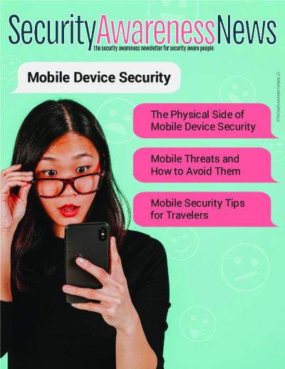 Security Awareness News - Mobile Device Security