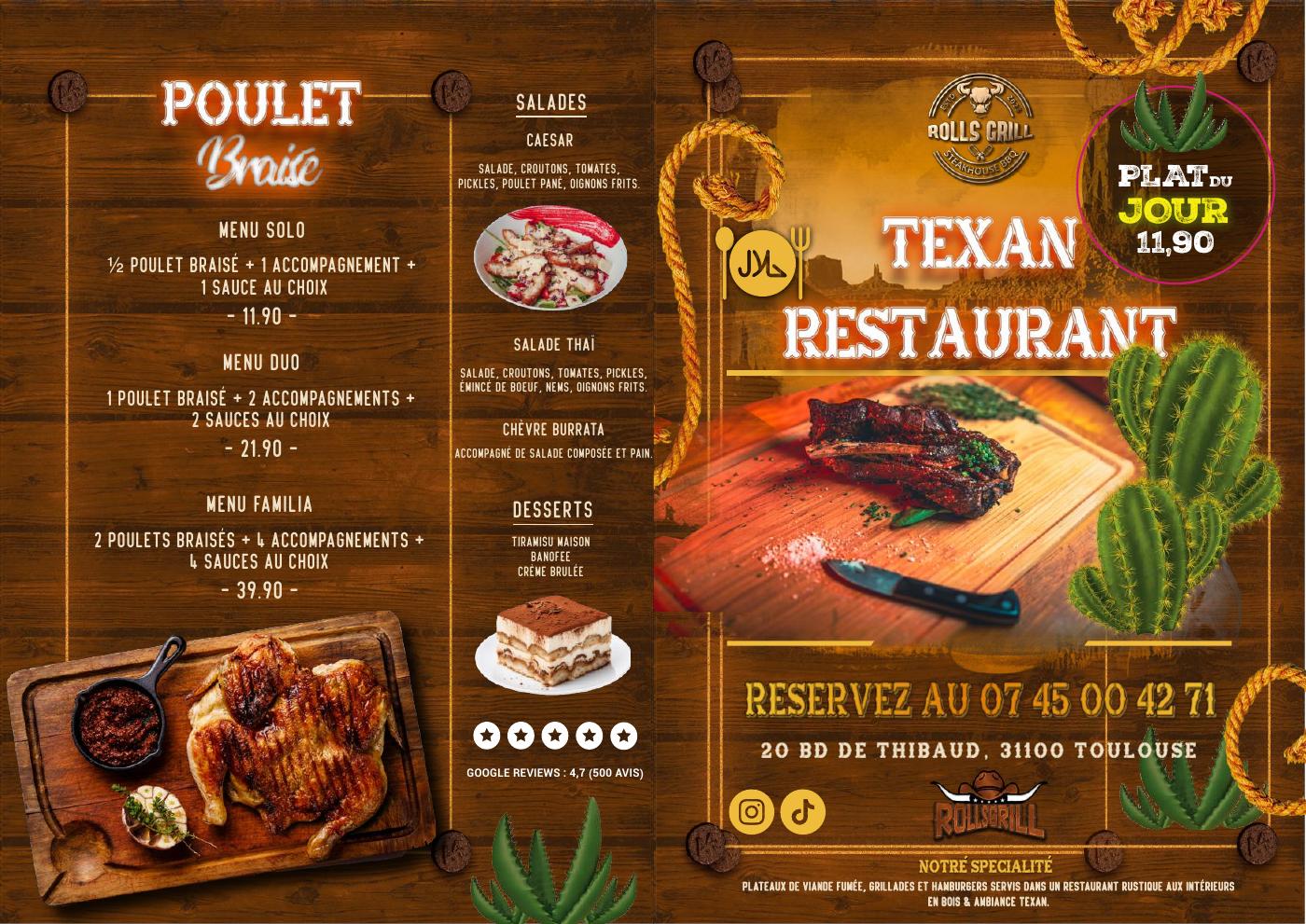 Menu Rolls Grill | PDF to Flipbook