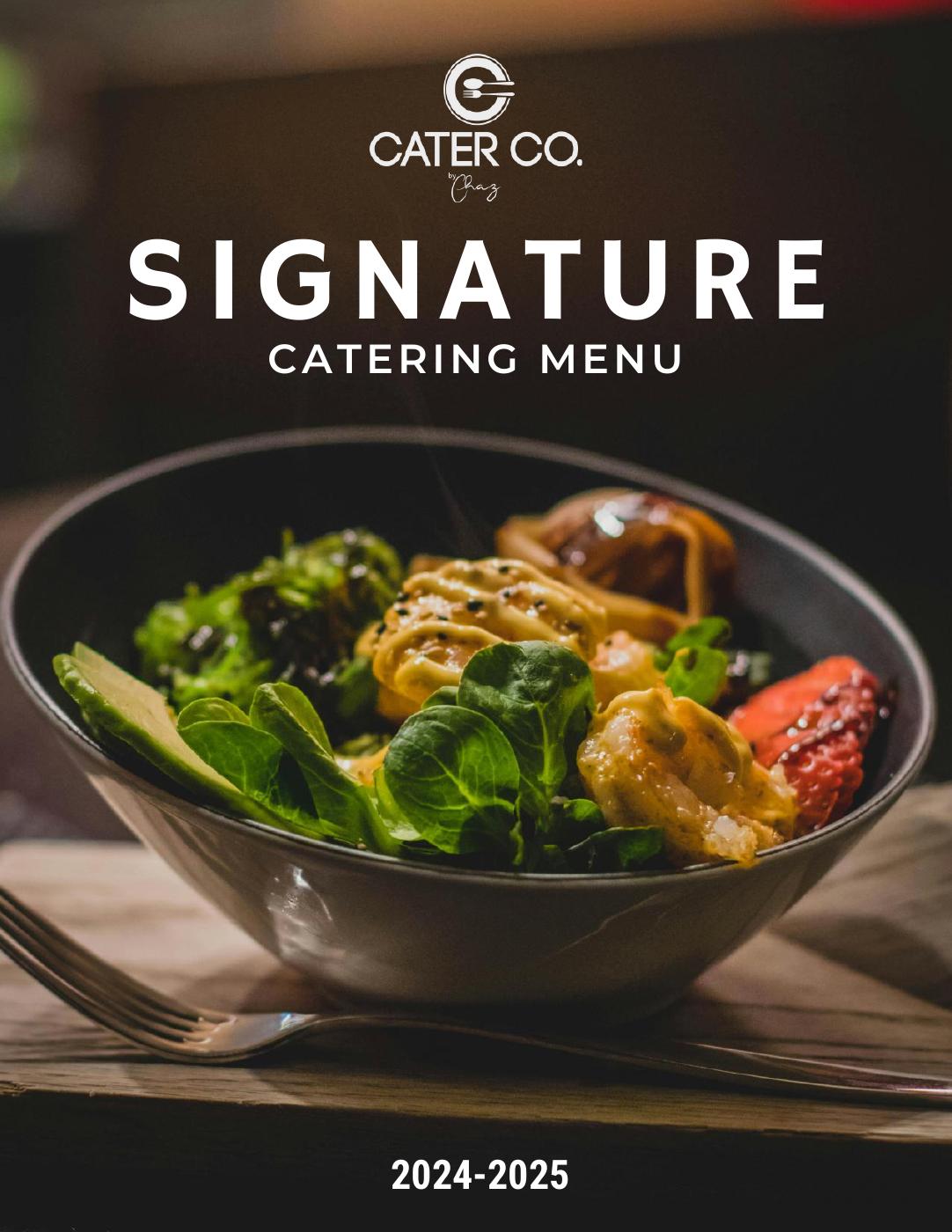 Signature Catering Menu | PDF to Flipbook