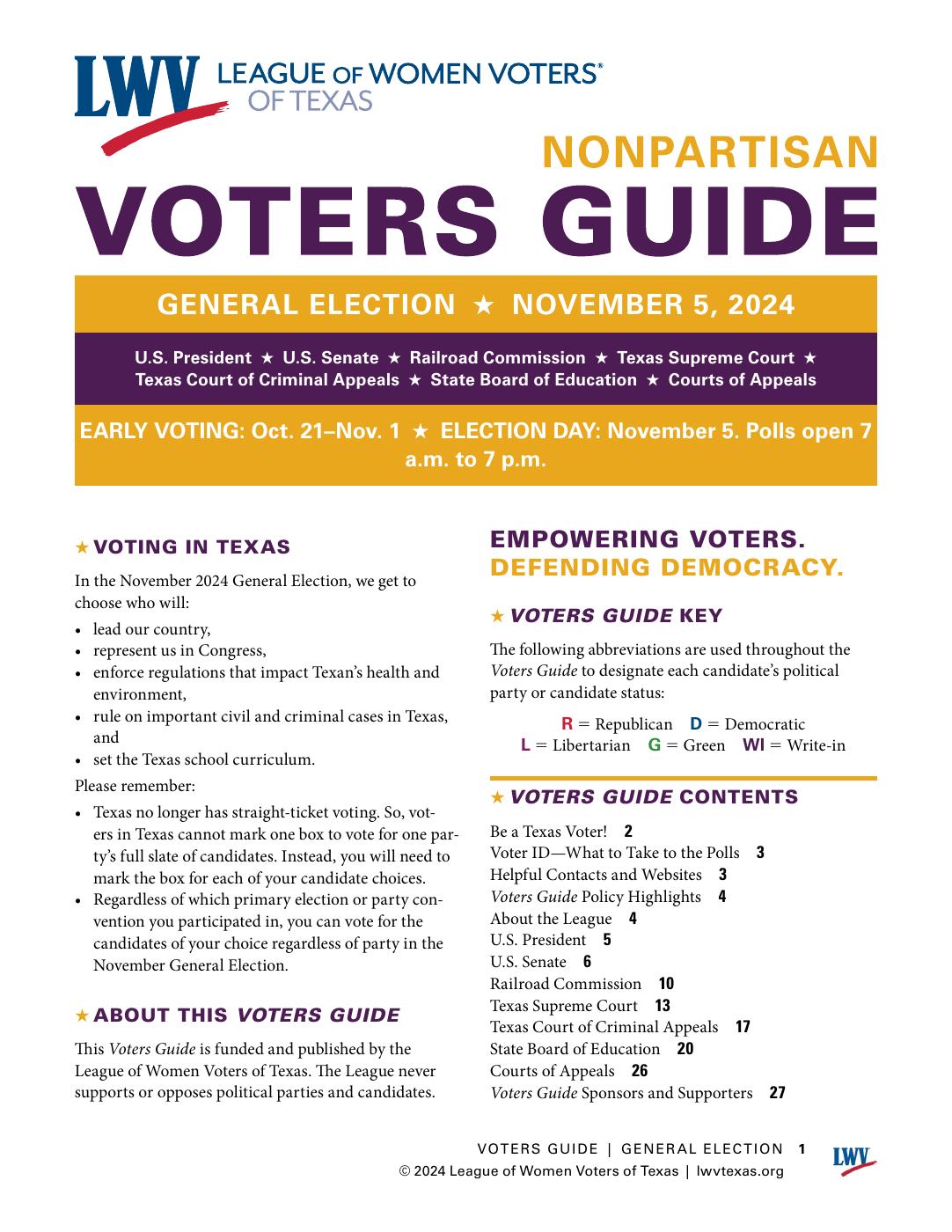 LWV Voters Guide | PDF to Flipbook