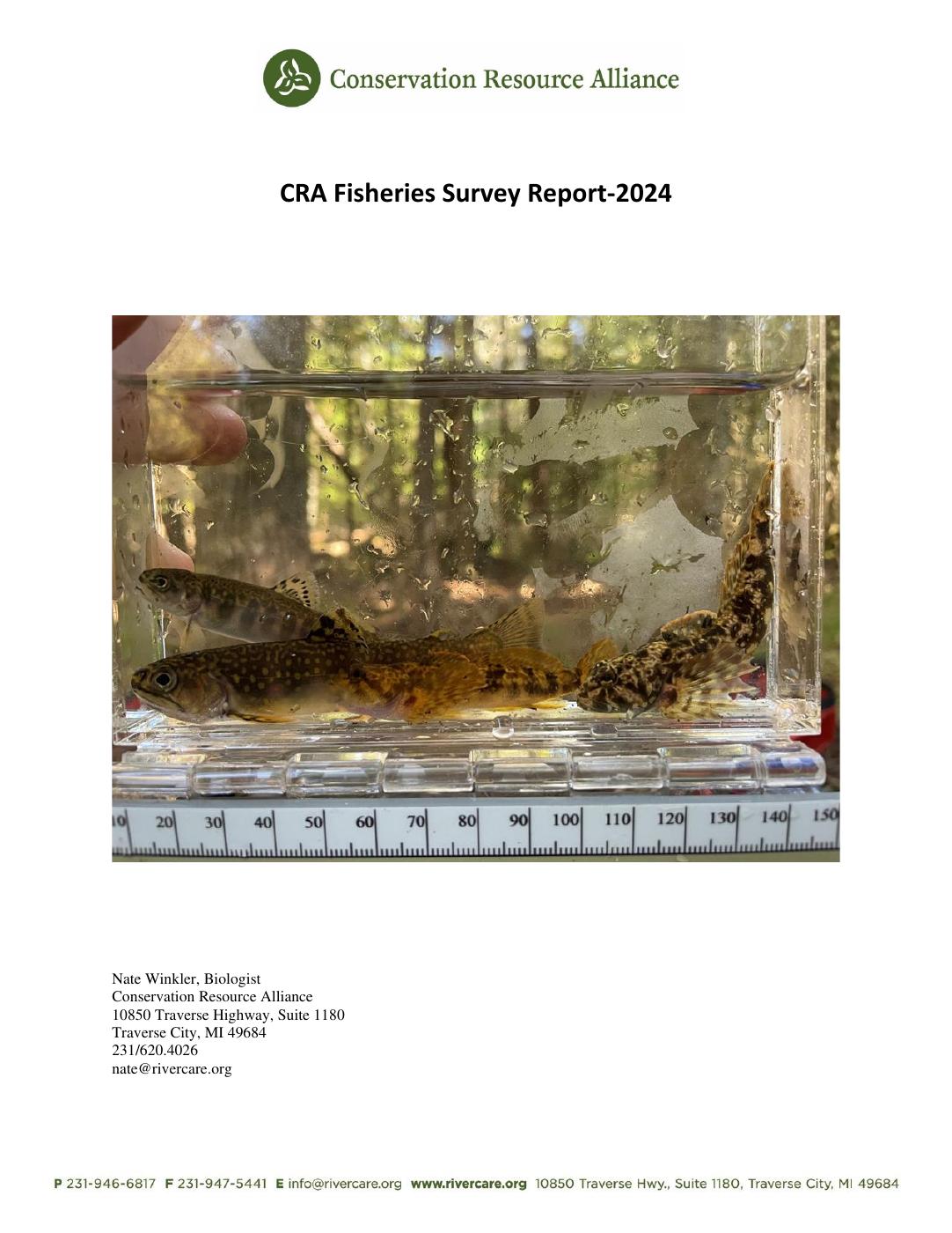 CRA Fisheries Survey Report - 2024