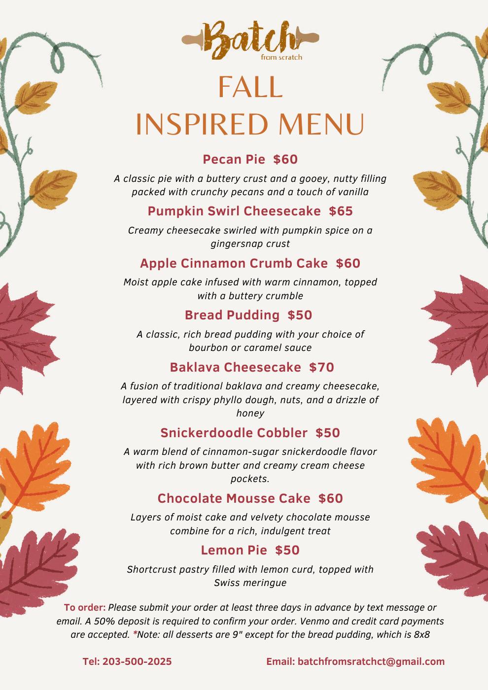 Fall Inspired Menu | PDF to Flipbook