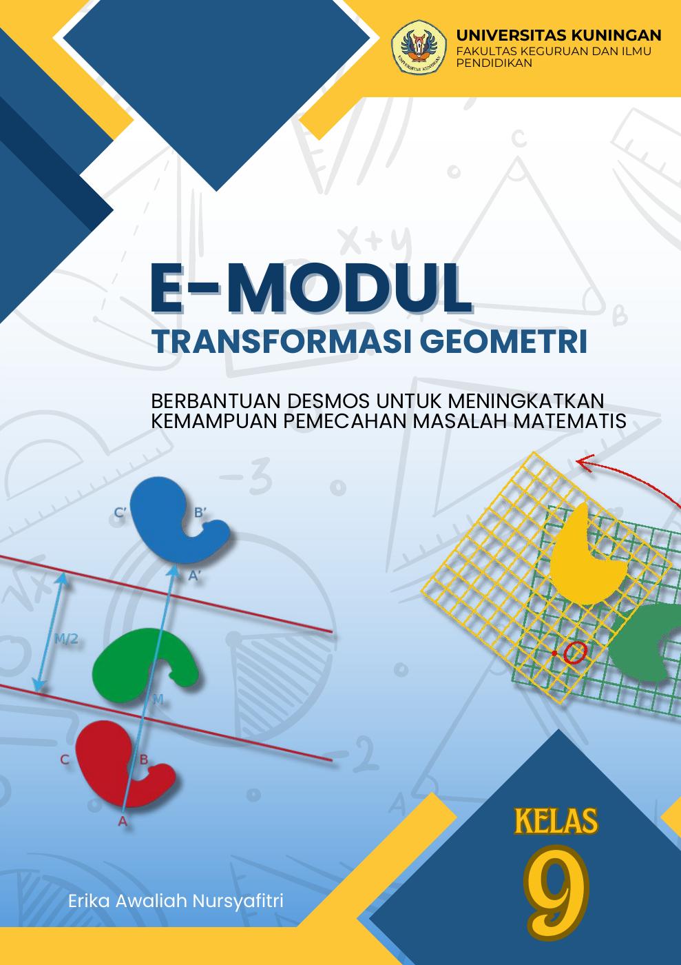 E-MODUL TRANSFORMASI GEOMETRI BERBANTUAN DESMOS | PDF to Flipbook