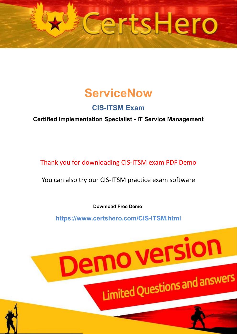 Are You Ready to Ace the ServiceNow CIS-ITSM Certification Exam? | PDF ...