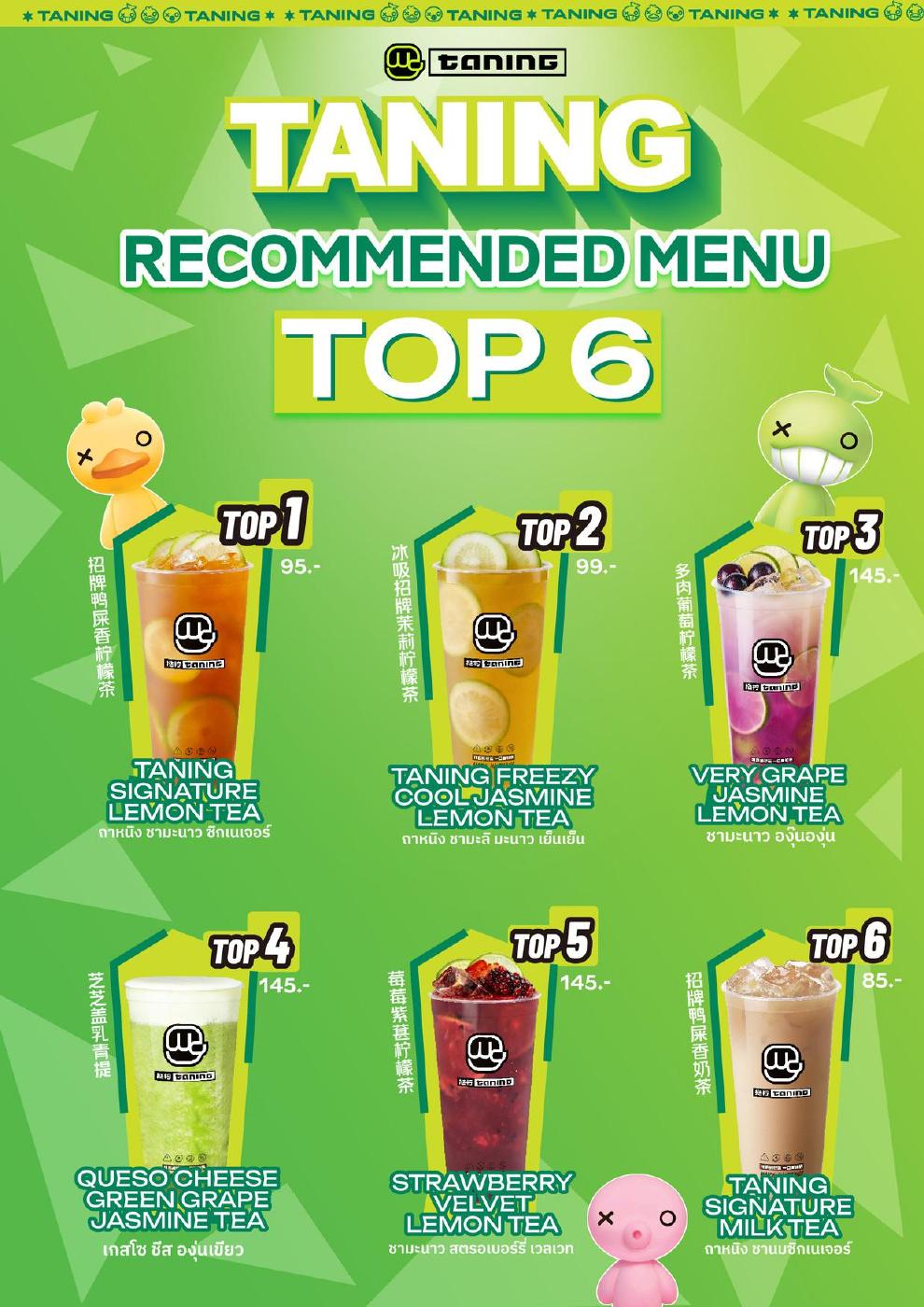 TANING E-menu recommended | PDF to Flipbook