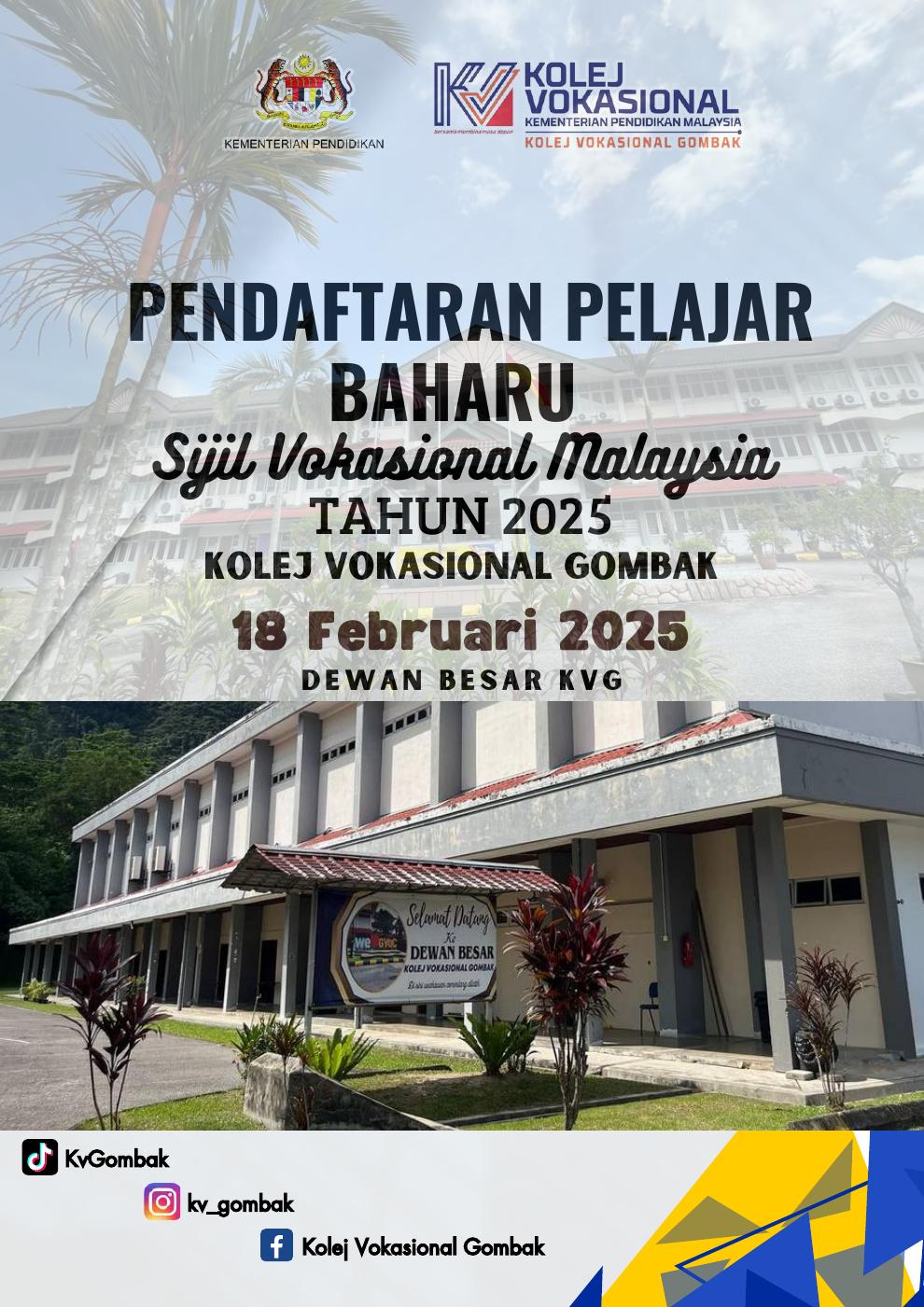 Pamplet Pendaftaran Pelajar Baharu SVM Tahun 2025 KVG | PDF to Flipbook