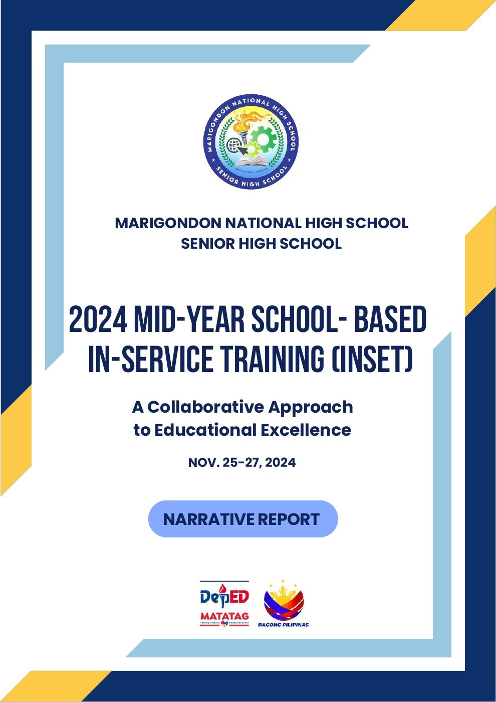 MNHS-SHS Mid-Year INSET 2024 Narrative Report | PDF to Flipbook