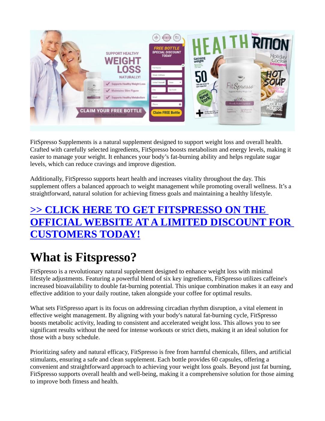 FitSpresso : ["DOES IT WORK"] HONEST REVIEW FOR THE PEOPLE | PDF to ...