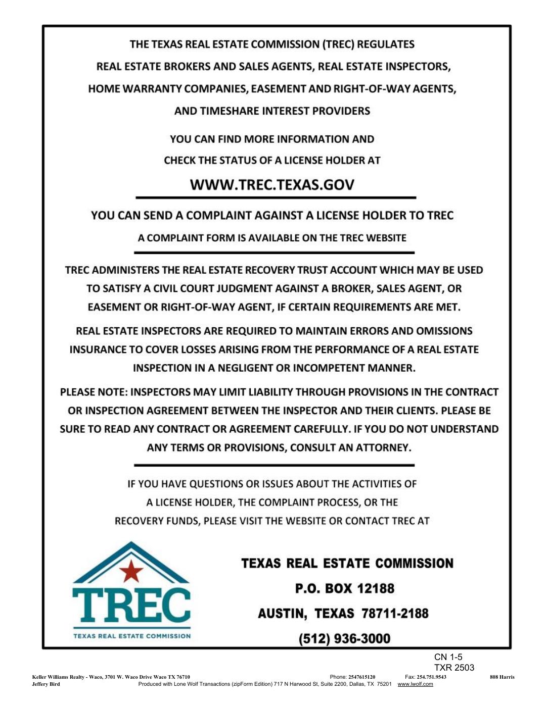 Consumer Protection Notice and Information About Brokerage Services ...