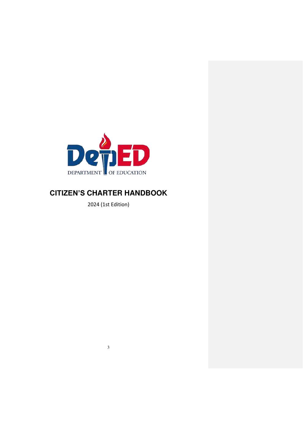 DepEd Citizen's Charter Handbook | PDF to Flipbook