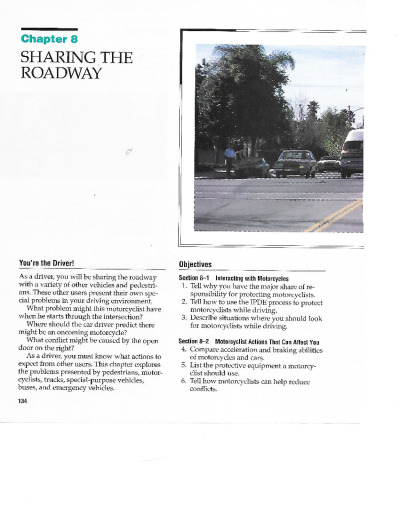 Chapter 8 Sharing The Road