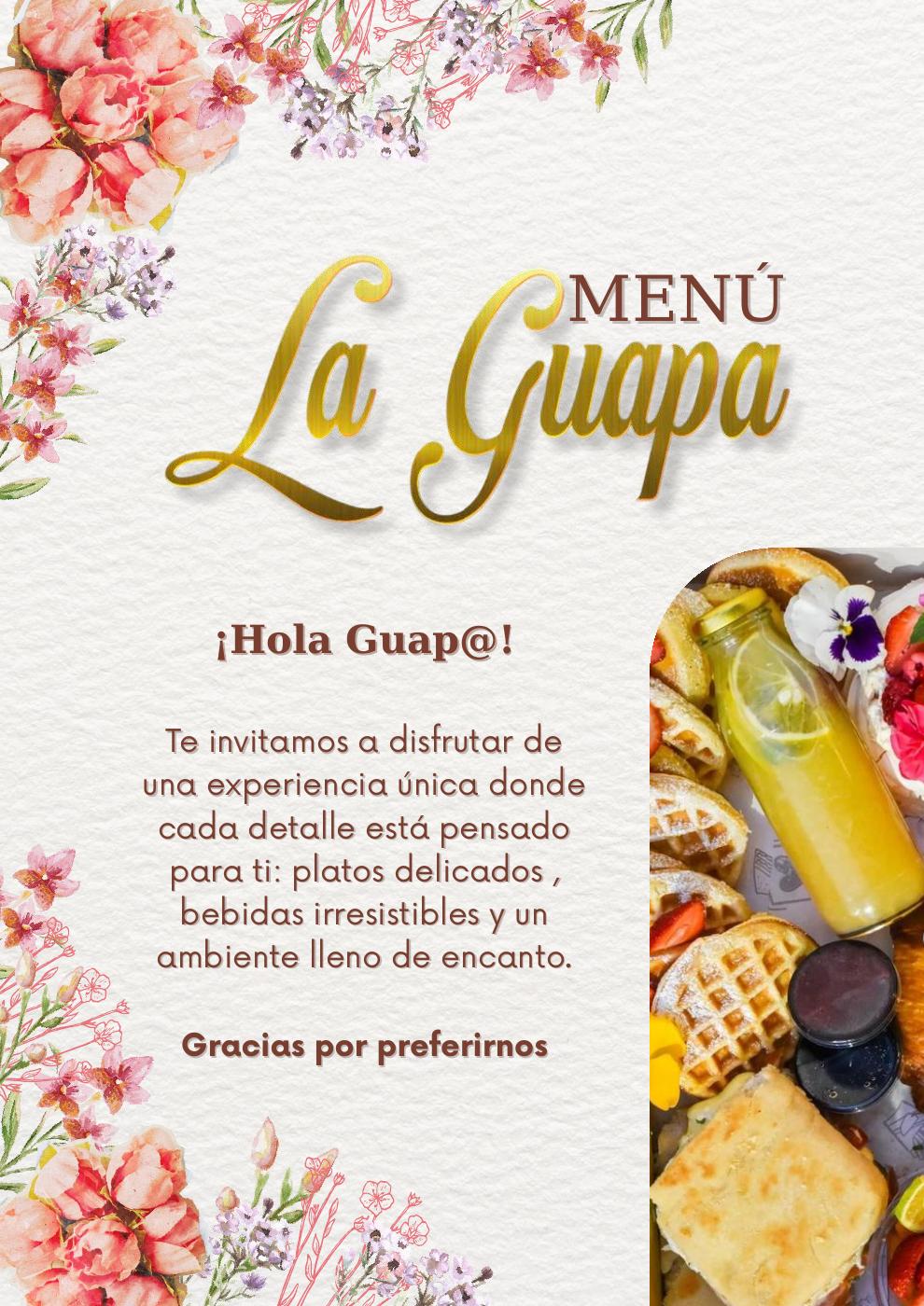 Menú Digital - La Guapa | PDF to Flipbook